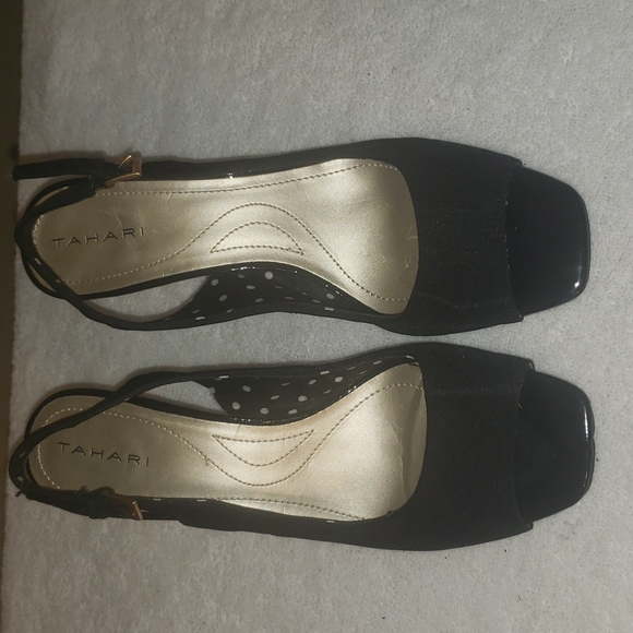 Tahari | Shoes | Tahari Black Slingback Heels | Poshmark